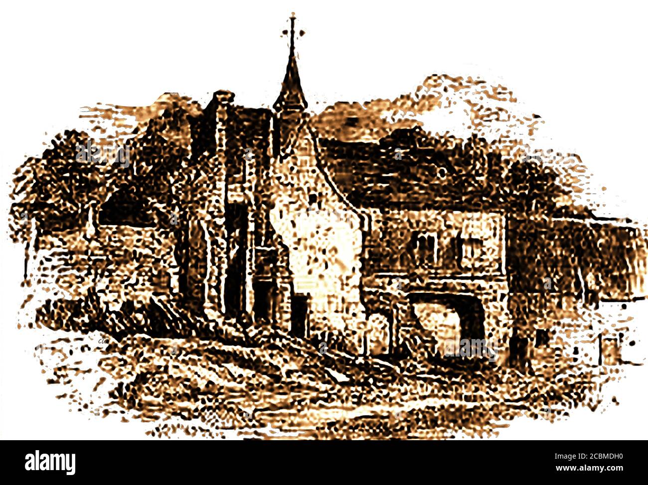 Bataille de Waterloo - ruines Hougoumont - Château d'Hougoumont (à l ...