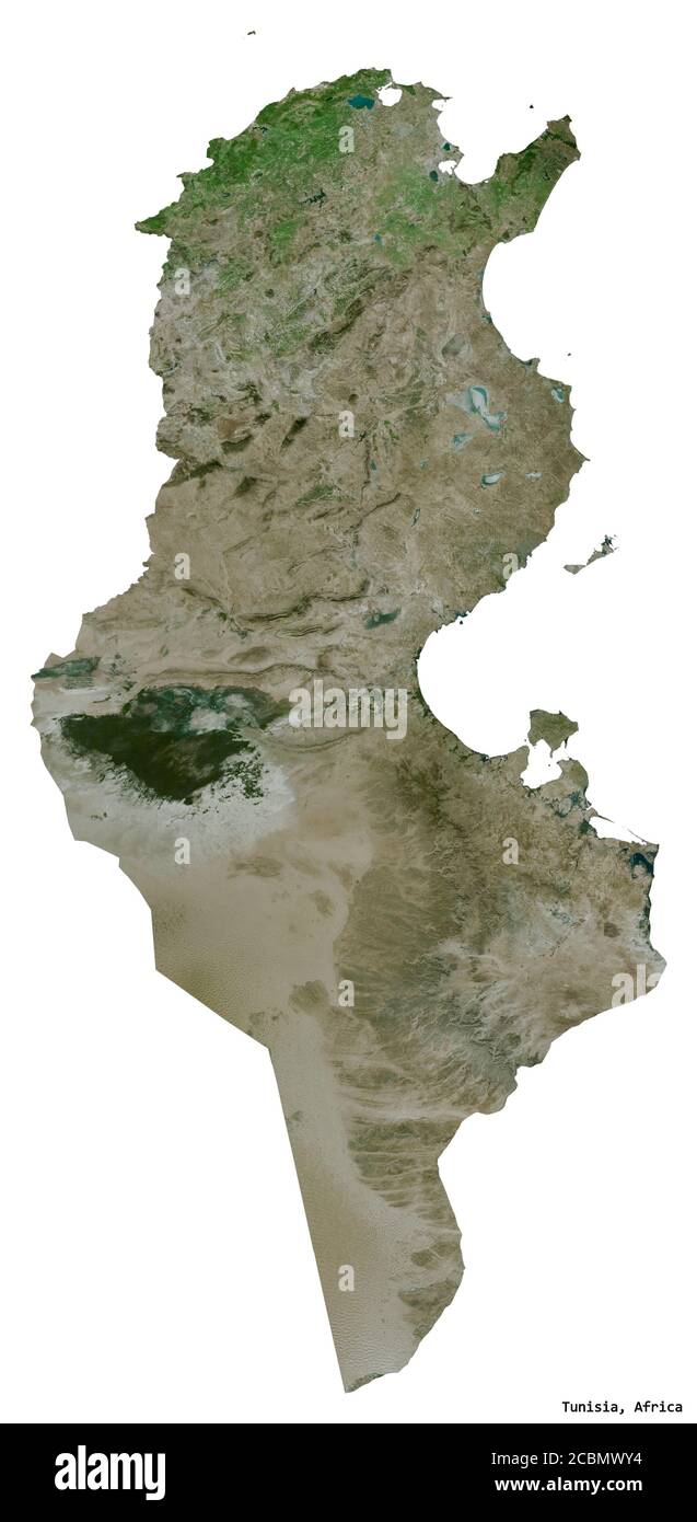 Vue satellite de la carte de tunis Banque d'images détourées - Alamy