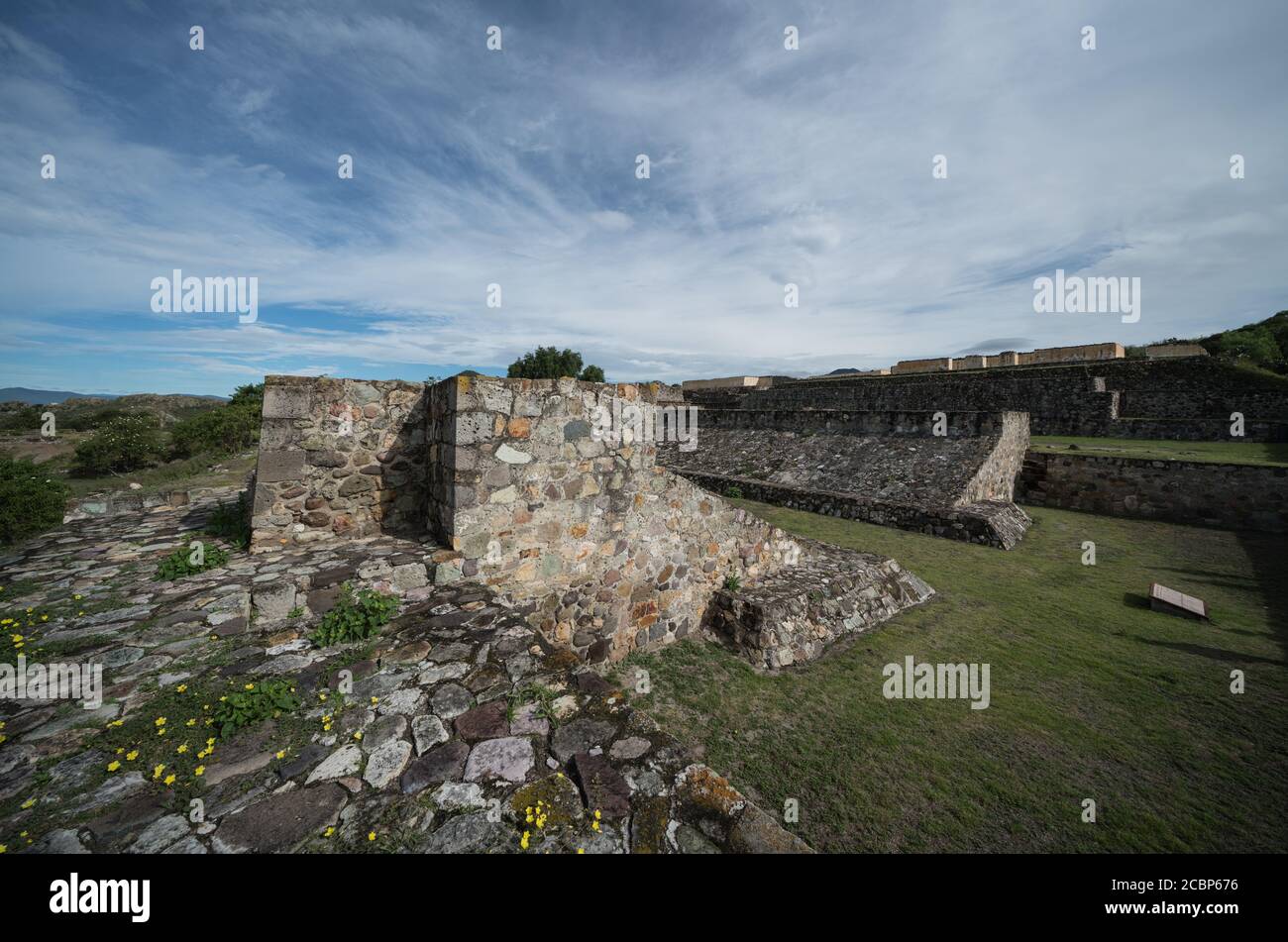 Le terrain de balle des ruines de Zapotec de Yagul est le plus grand ...