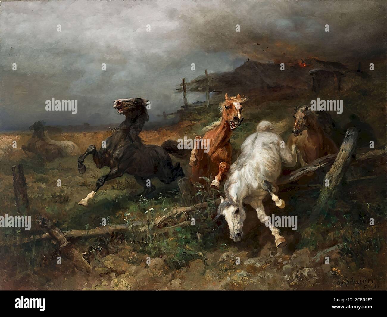 Burning barn Banque de photographies et d’images à haute résolution - Alamy