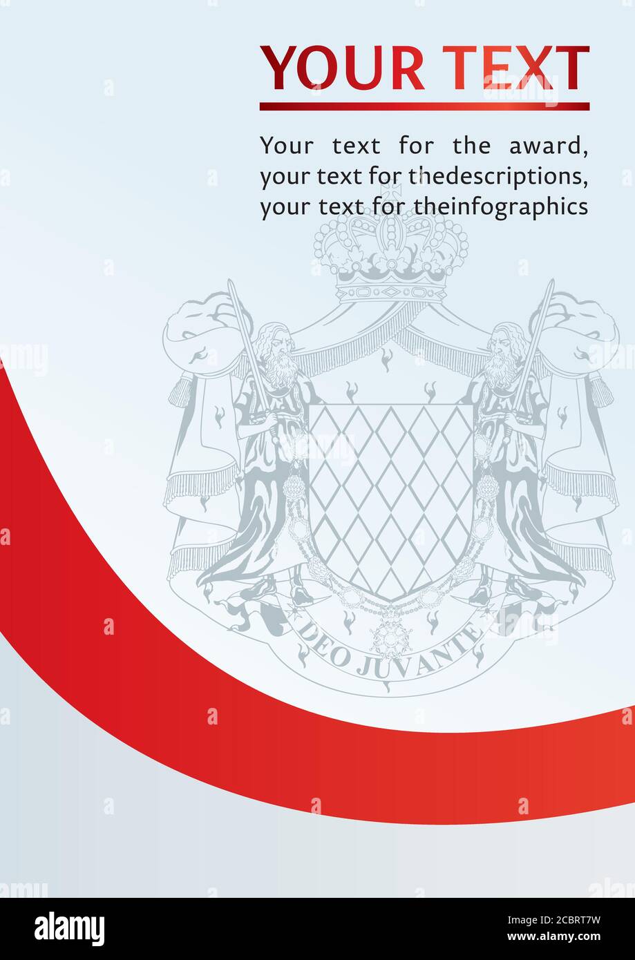 Blason de monaco Banque d'images vectorielles - Alamy