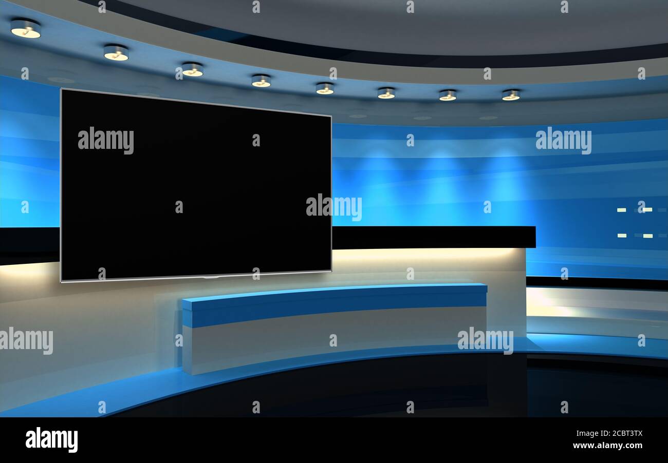 Studio TV. Toile de fond pour les émissions de télévision .TV sur le ...