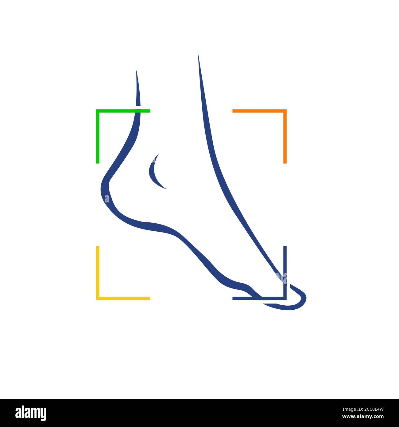 Podiatric soins pieds Imprimer logo design icône vecteur modèle ...