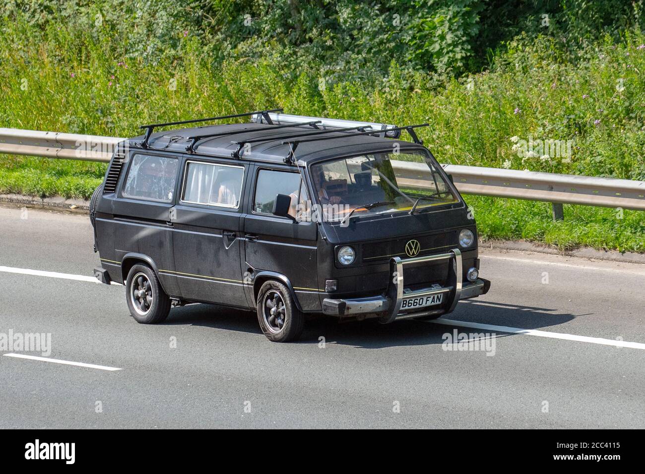 1984 80s noir Volkswagen transporter 78Ps; VW Caravelle CL Campervan ...