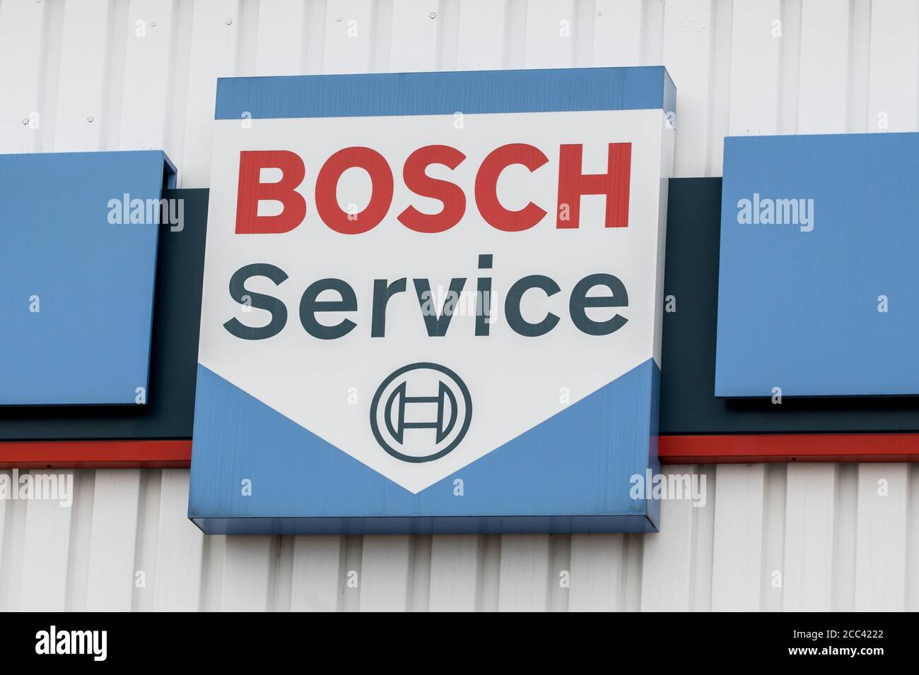 Bamberg, Allemagne 18 août 2020: Symboles - 2020 Bosch Service, signe ...