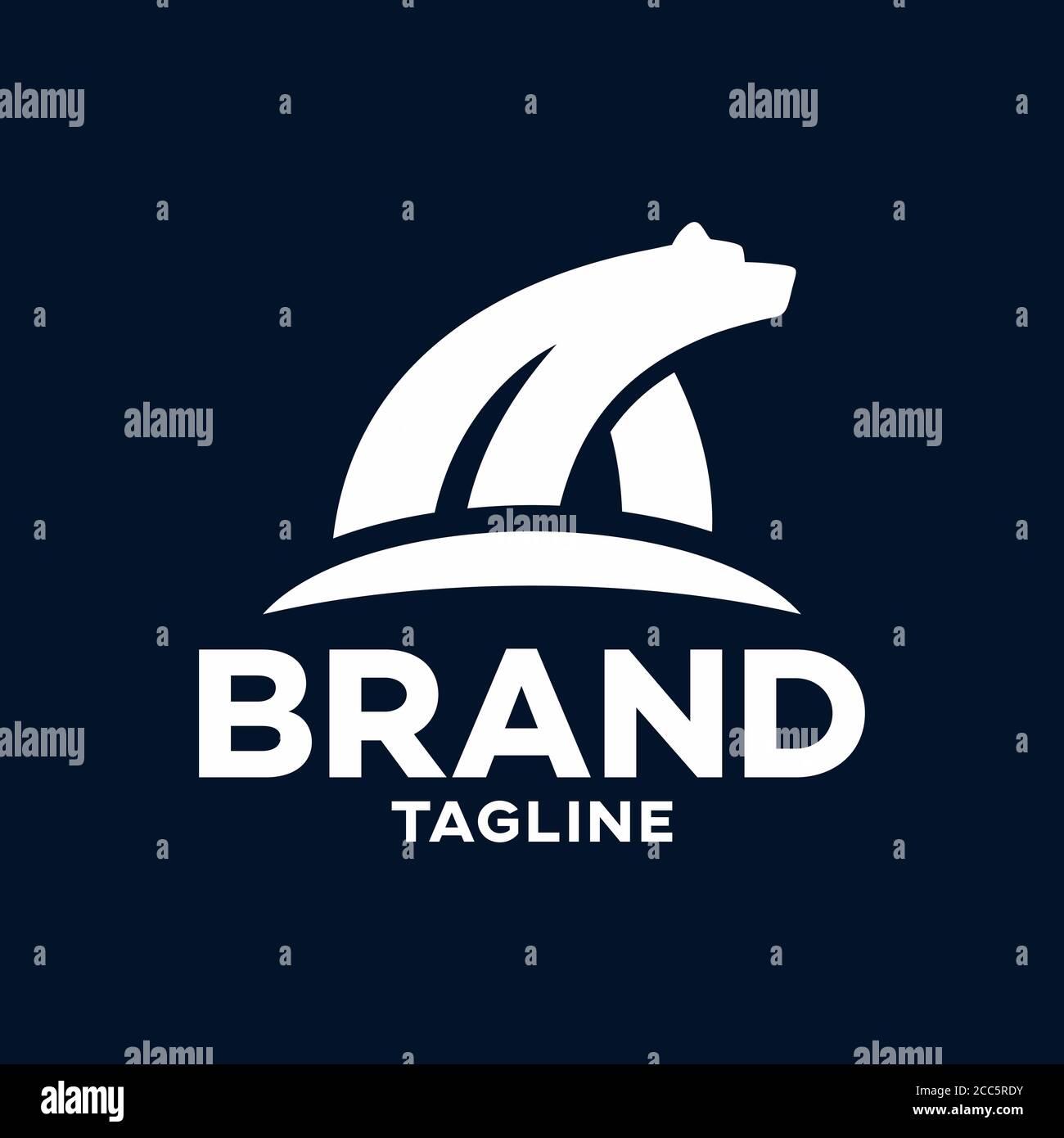 Logo de l'ours polaire moderne. Illustration vectorielle Image ...