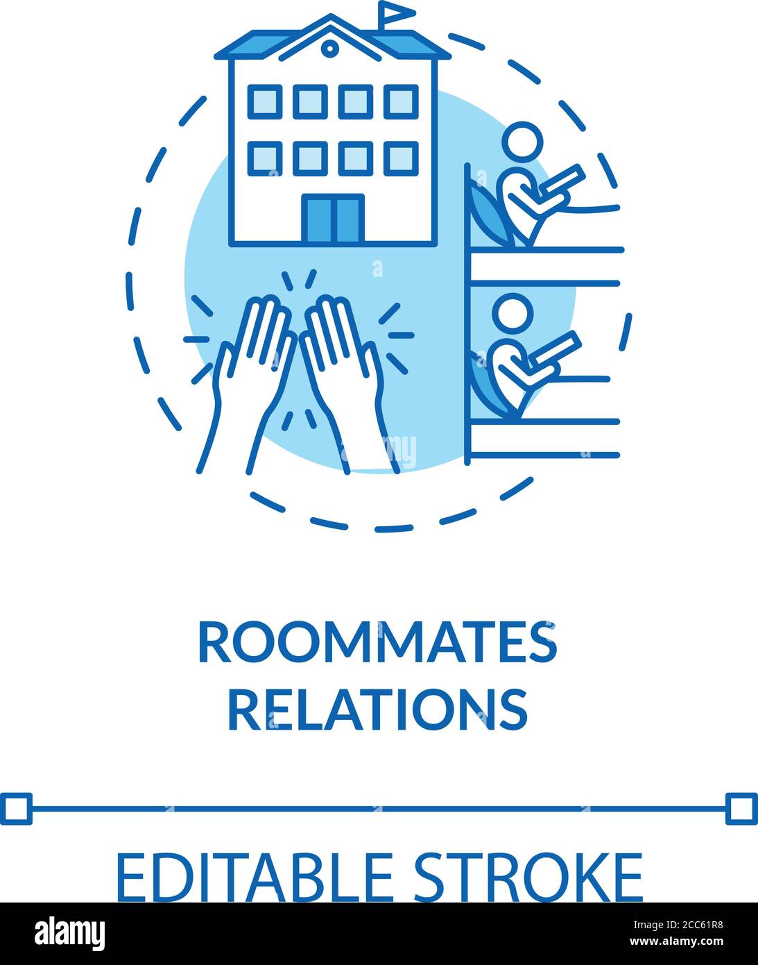 Les colocataires Banque d'images vectorielles - Alamy