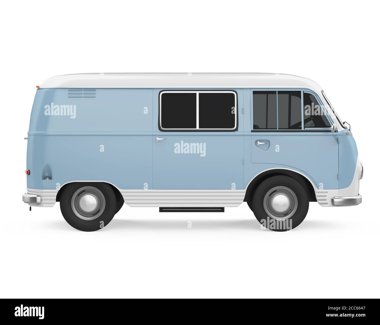 Caravane bleue Banque d'images détourées - Alamy