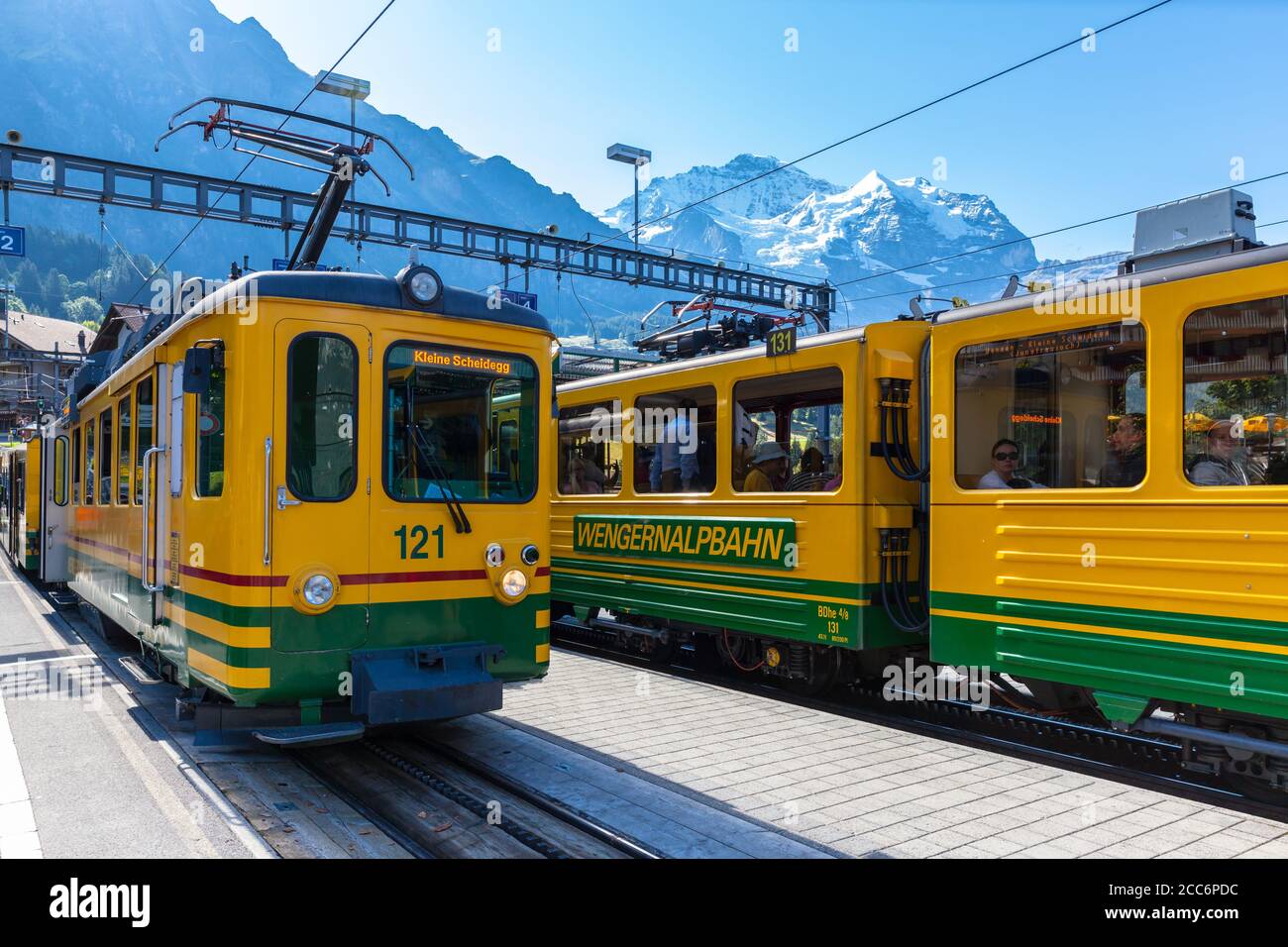 Wengen train station Banque de photographies et d’images à haute ...