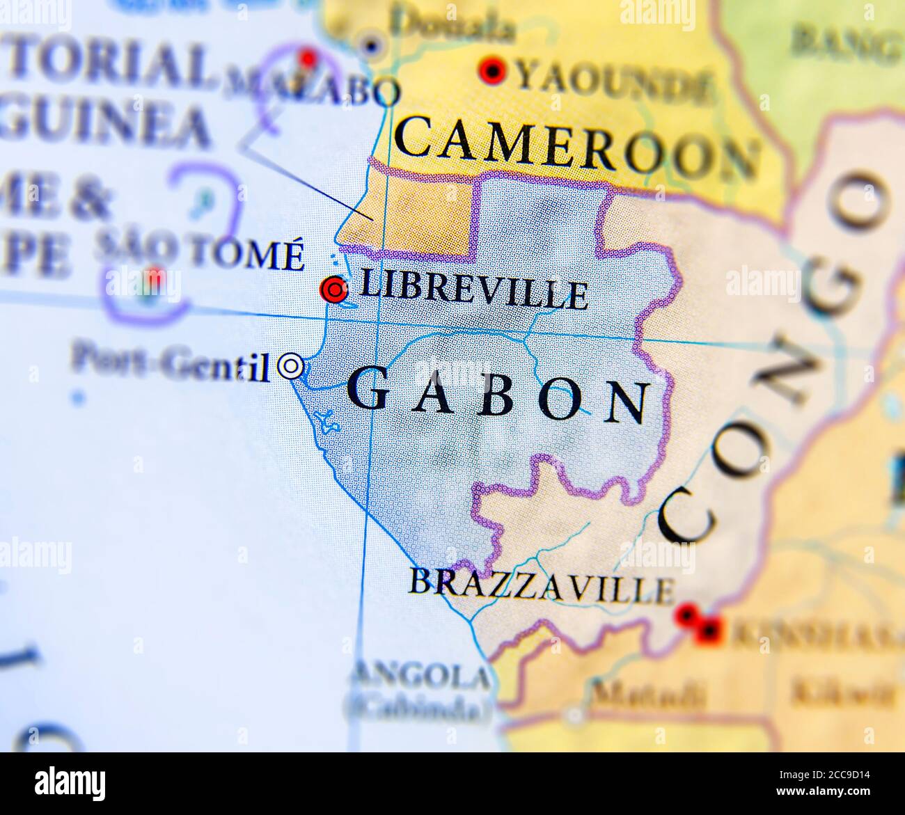 Carte Gabon Banque d'image et photos - Page 2 - Alamy