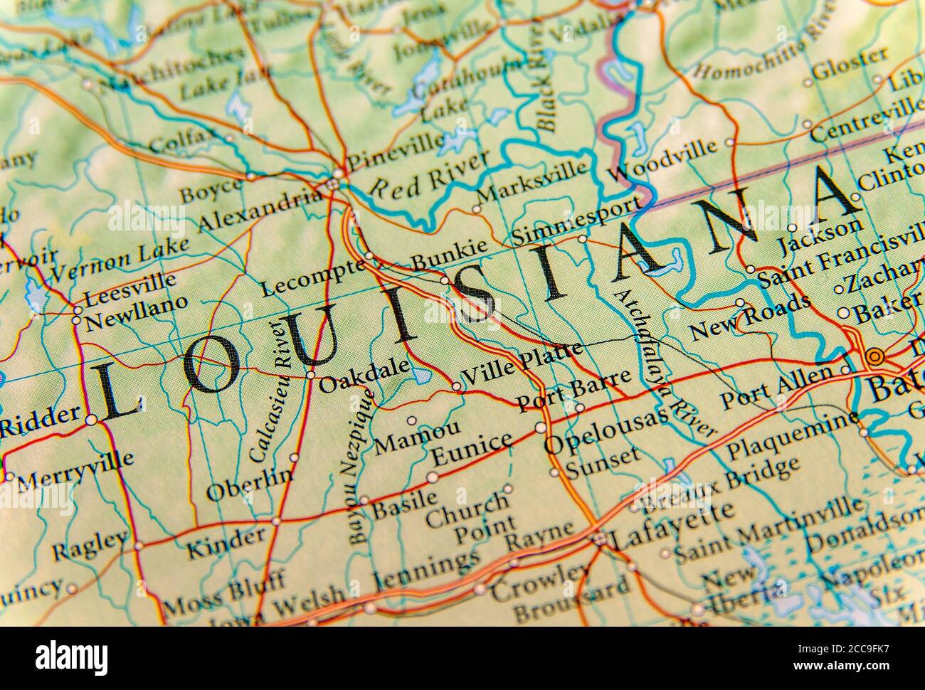 Carte de baton rouge louisiane Banque de photographies et d’images à ...