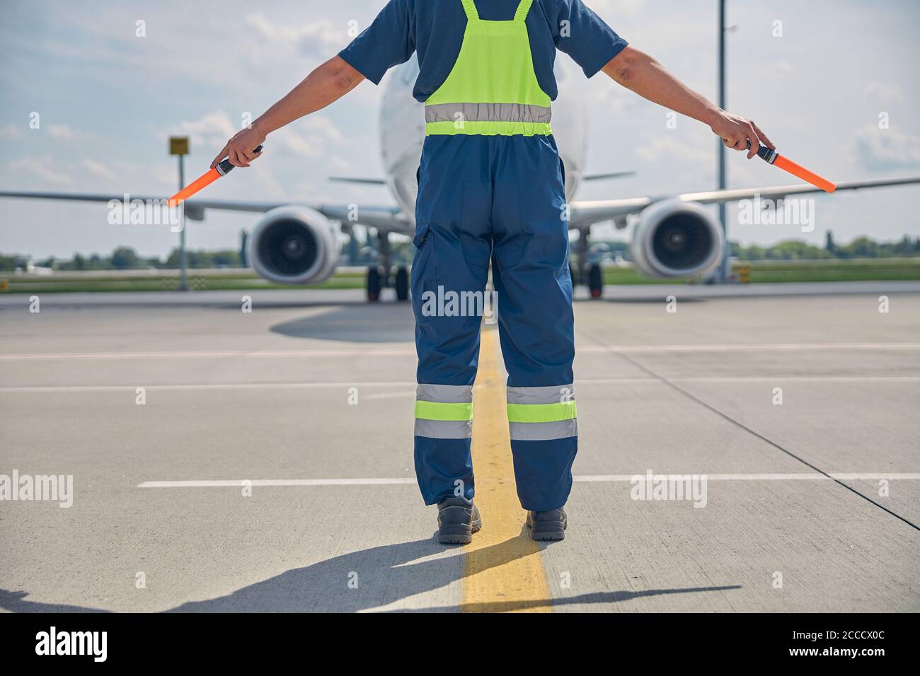 Marshalling Signal Banque d'image et photos - Alamy