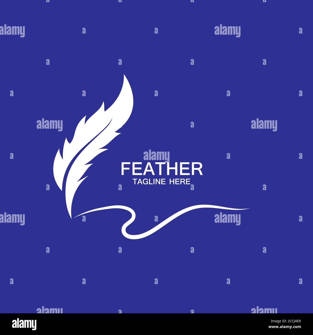 Stylo plume modèle logo Vector illustration Image Vectorielle Stock - Alamy