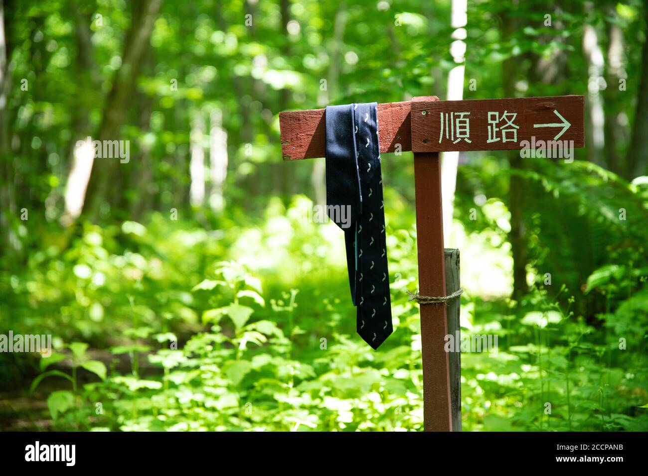 Attachez l'affiche de direction Photo Stock - Alamy