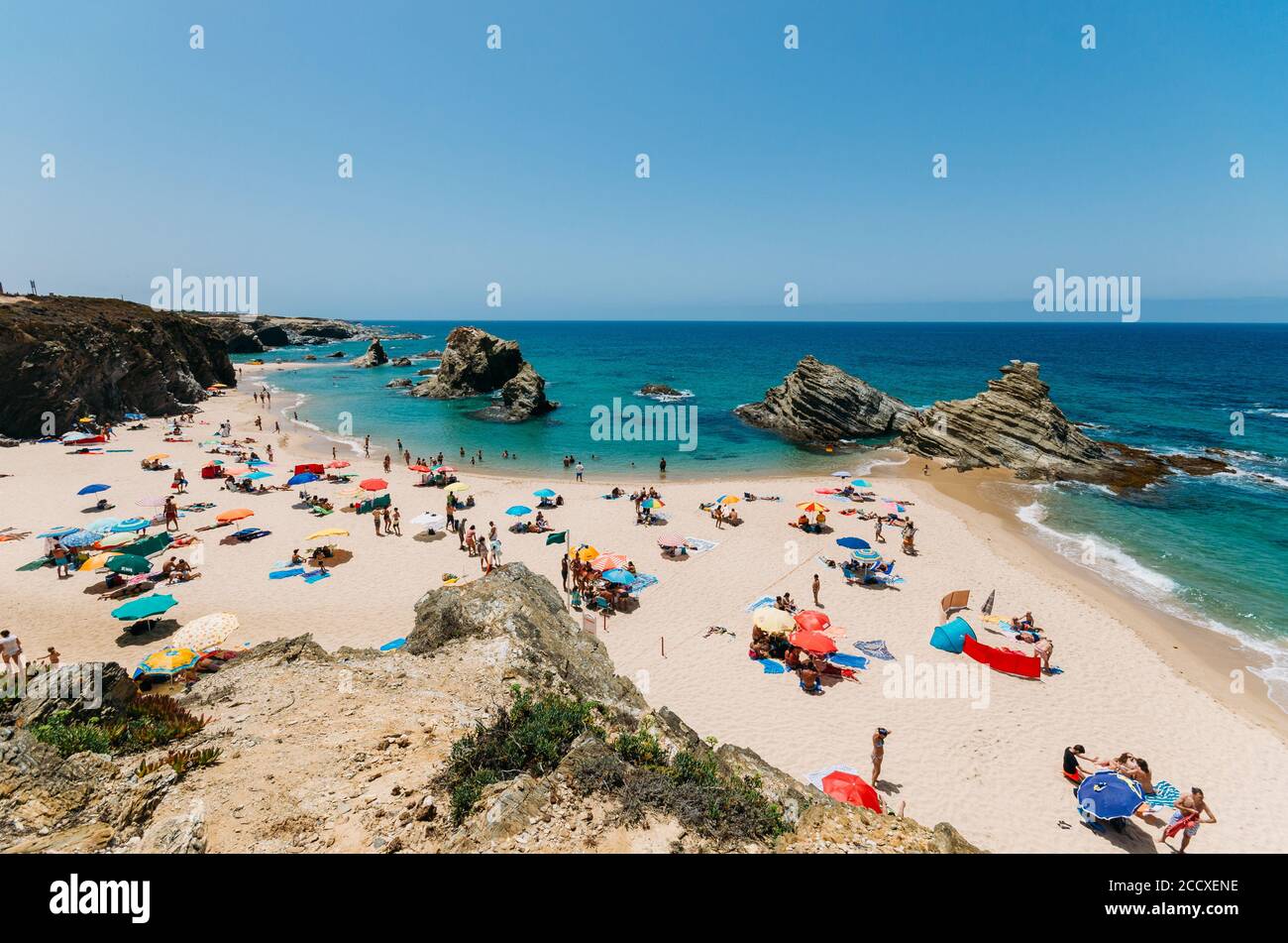Plages de Praia Samoqueira, Porto Covo - Portugal Photo Stock - Alamy
