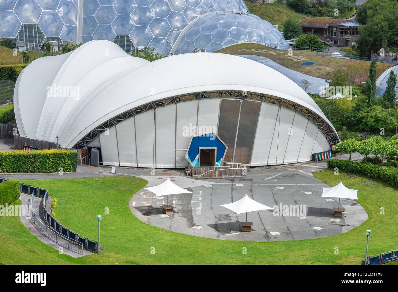 Les Biomes Au Projet Eden Banque d'image et photos - Alamy