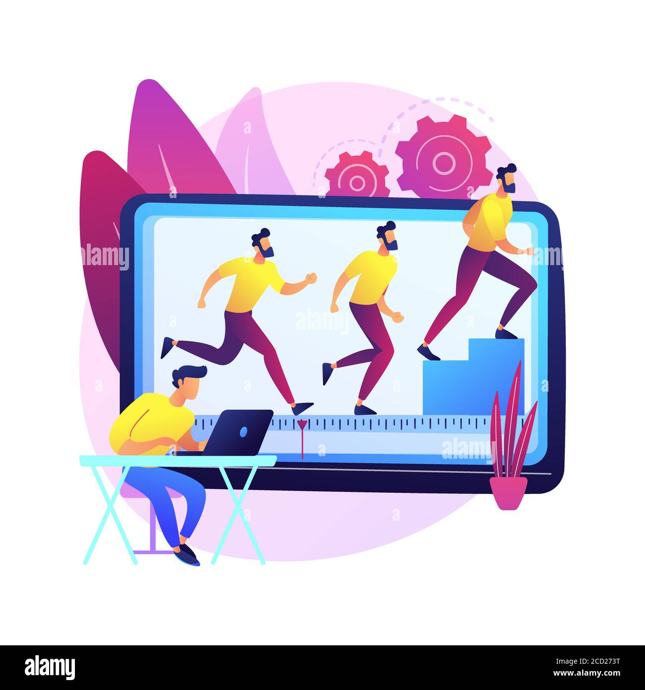 Animation par ordinateur Banque d'images vectorielles - Alamy