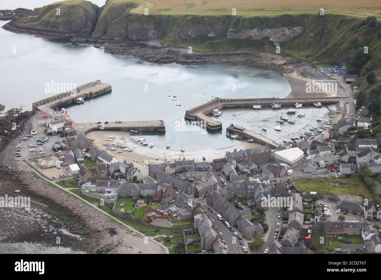 Plage du port de stonehaven Banque de photographies et d’images à haute ...