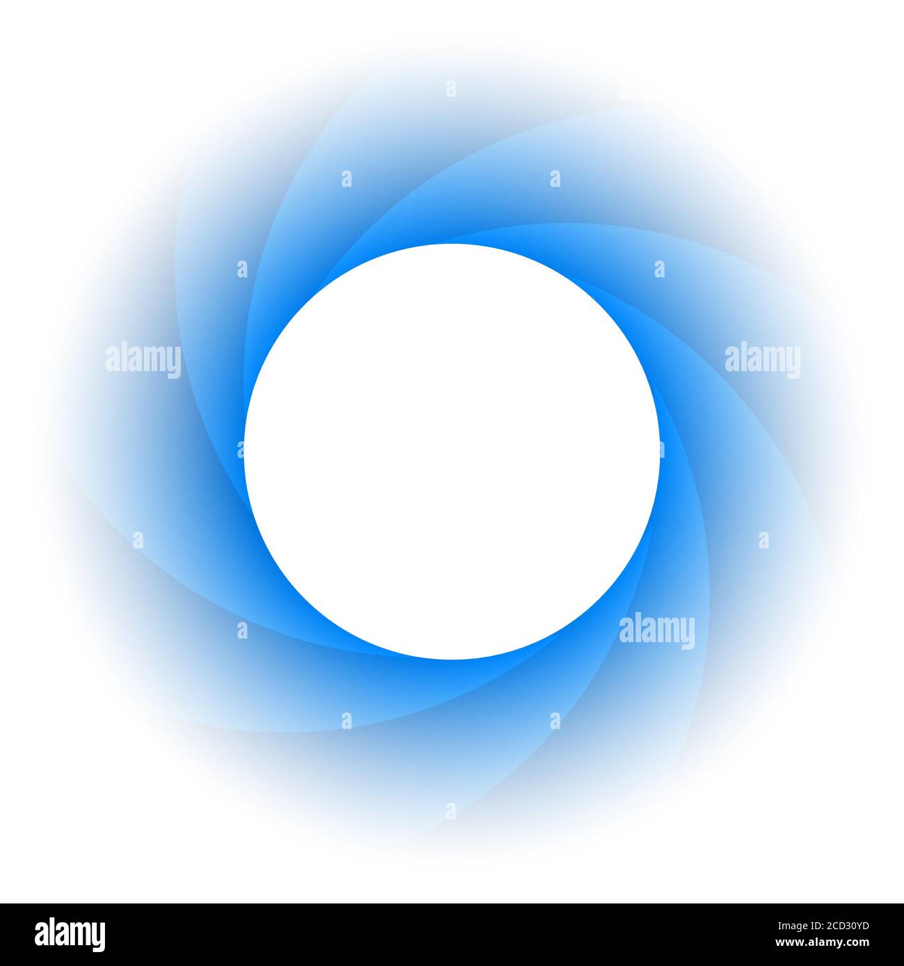 Logo symbole rond bleu blanc Banque d'images vectorielles - Page 2 - Alamy