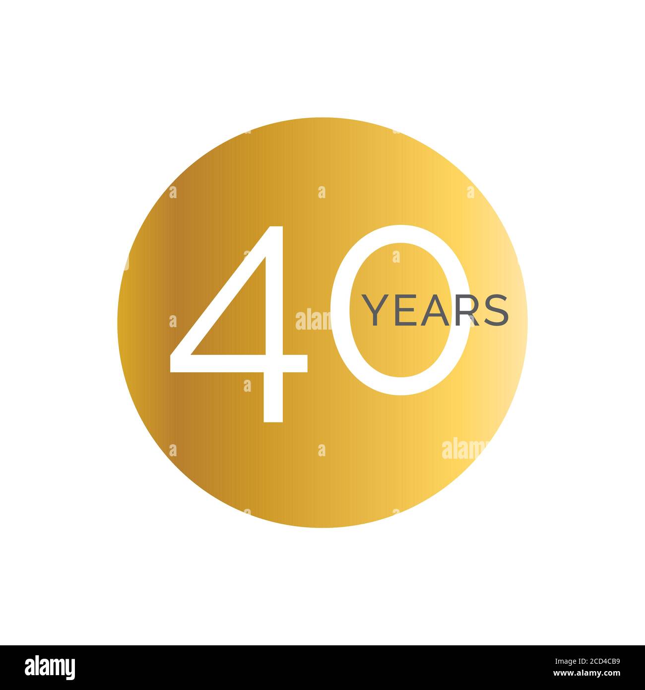 Logo anniversaire 40 concept Banque d'images vectorielles - Alamy