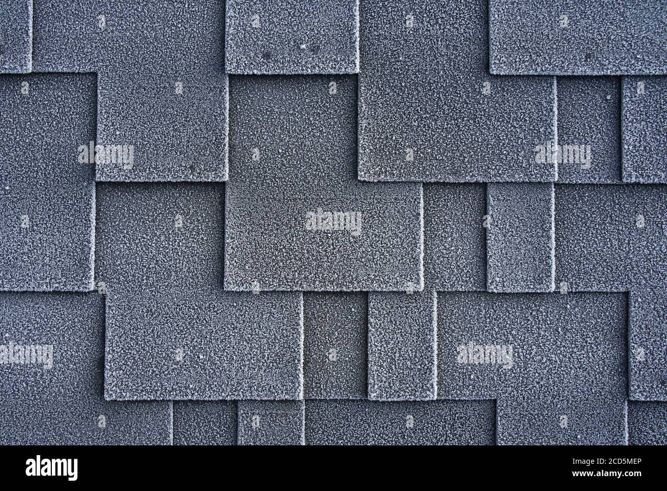 Bardeaux de bitume de toit en asphalte recouverts de gel Photo Stock ...