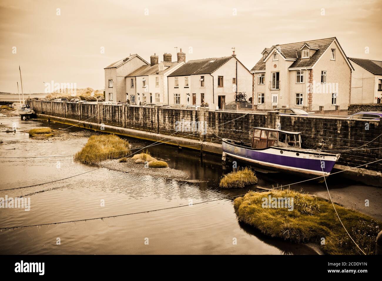 Le village d'Haverigg se trouve sur l'estuaire a de Duddon Courte ...