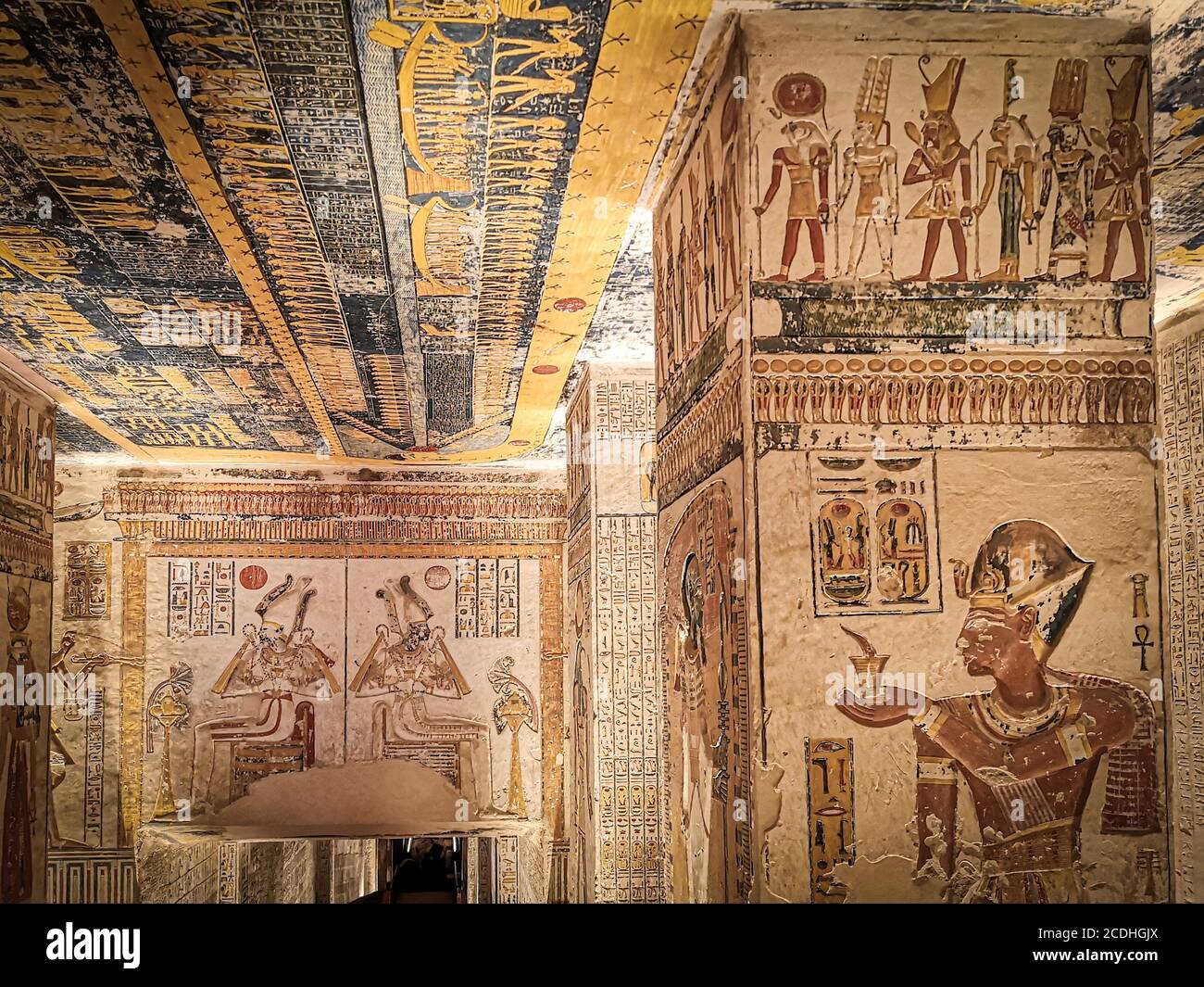 Tomb Painting Ramses Banque d'image et photos - Alamy