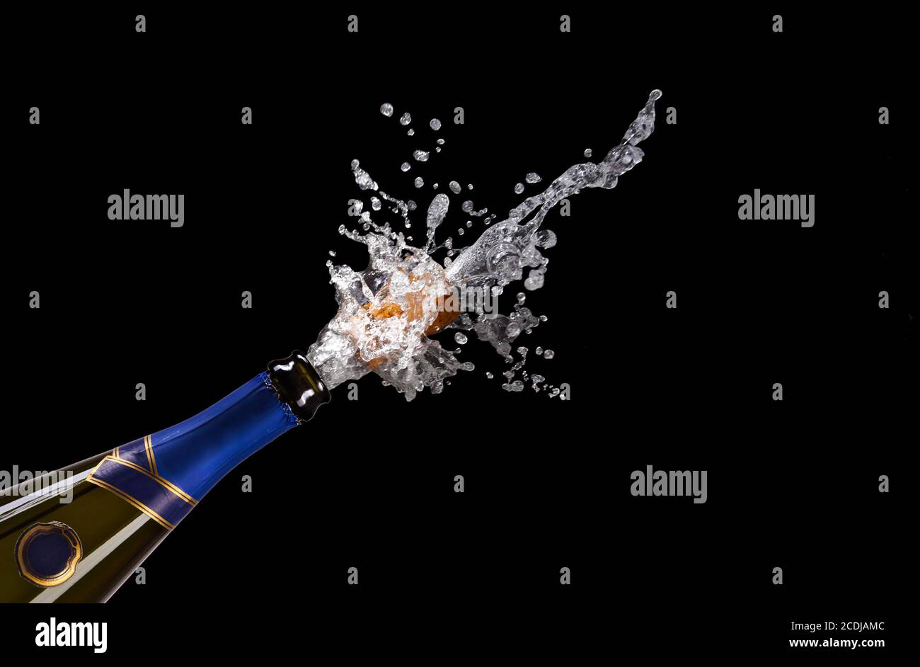 Bouteille de champagne explosion Banque de photographies et d’images à ...