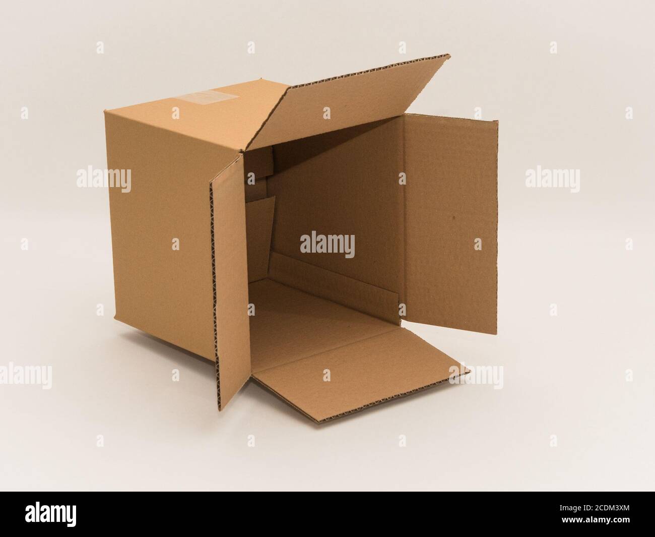 Carton box pile for recycling Banque de photographies et d’images à ...