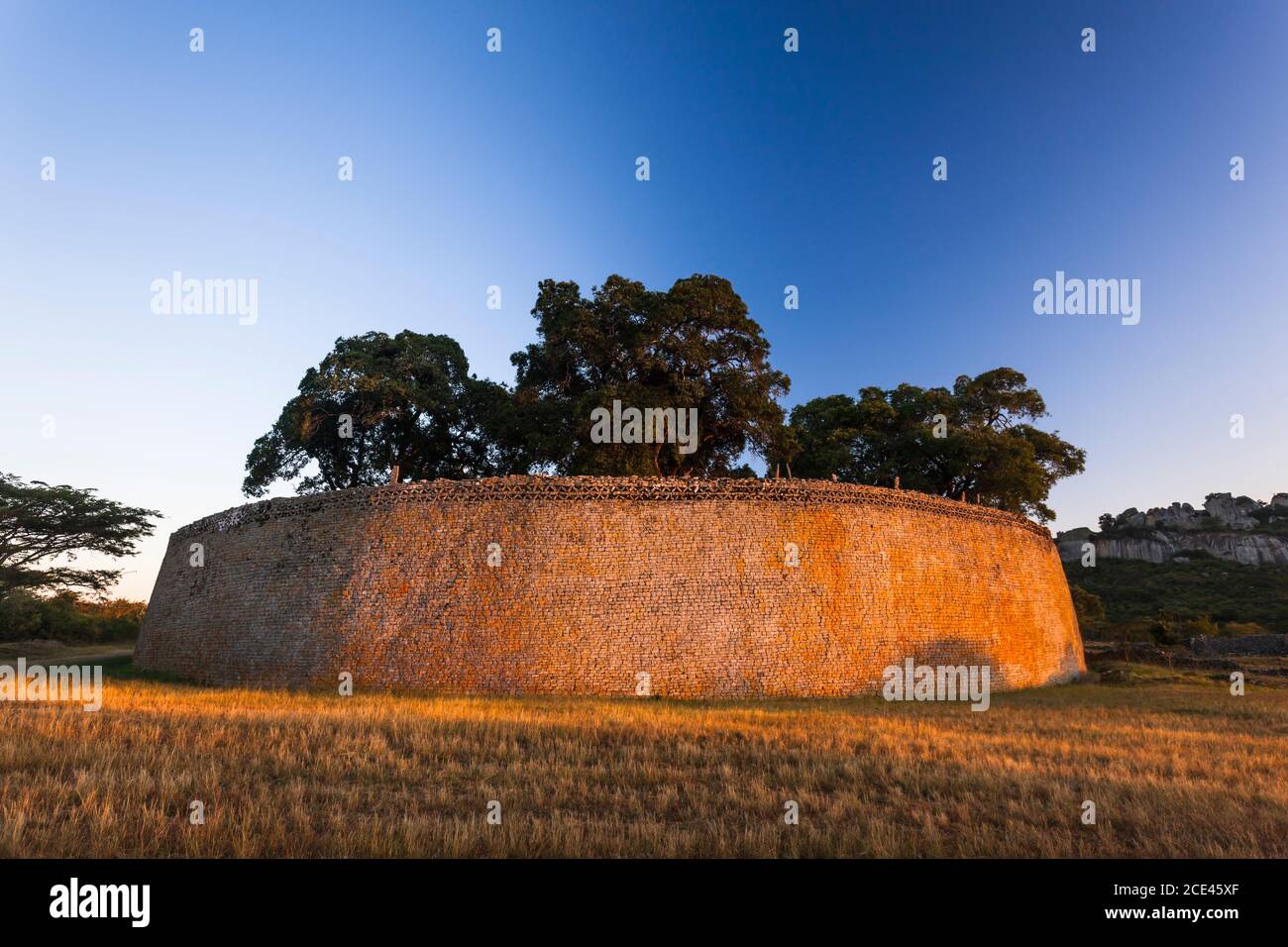Ruines du grand Zimbabwe, structure principale 'la Grande enceinte ...