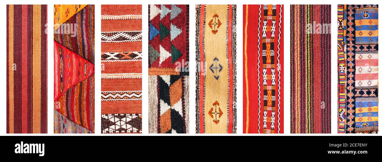 Morocco carpet texture textile Banque d'images détourées - Alamy