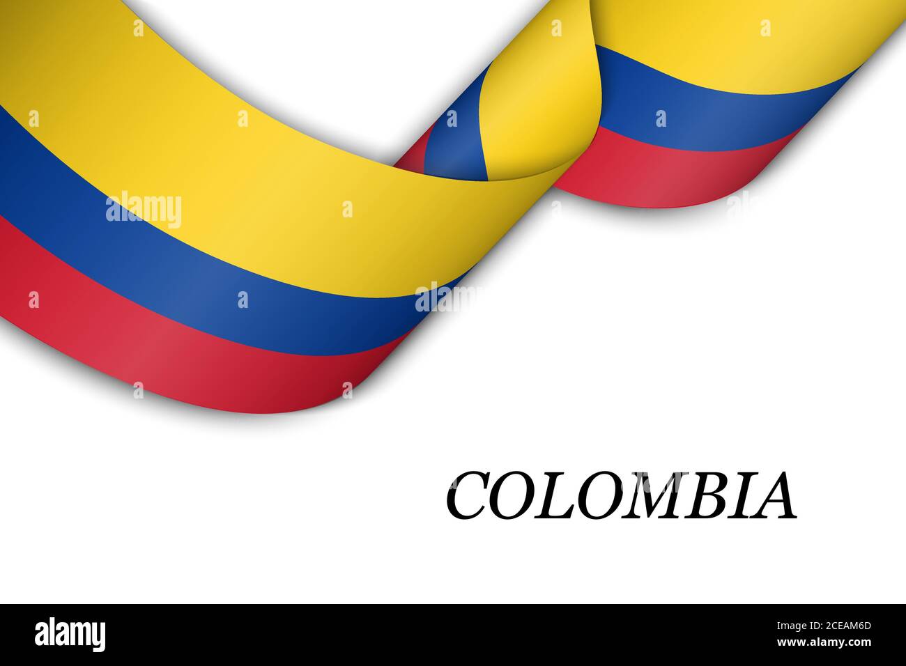 Drapeau Colombien Banque d'images vectorielles - Alamy