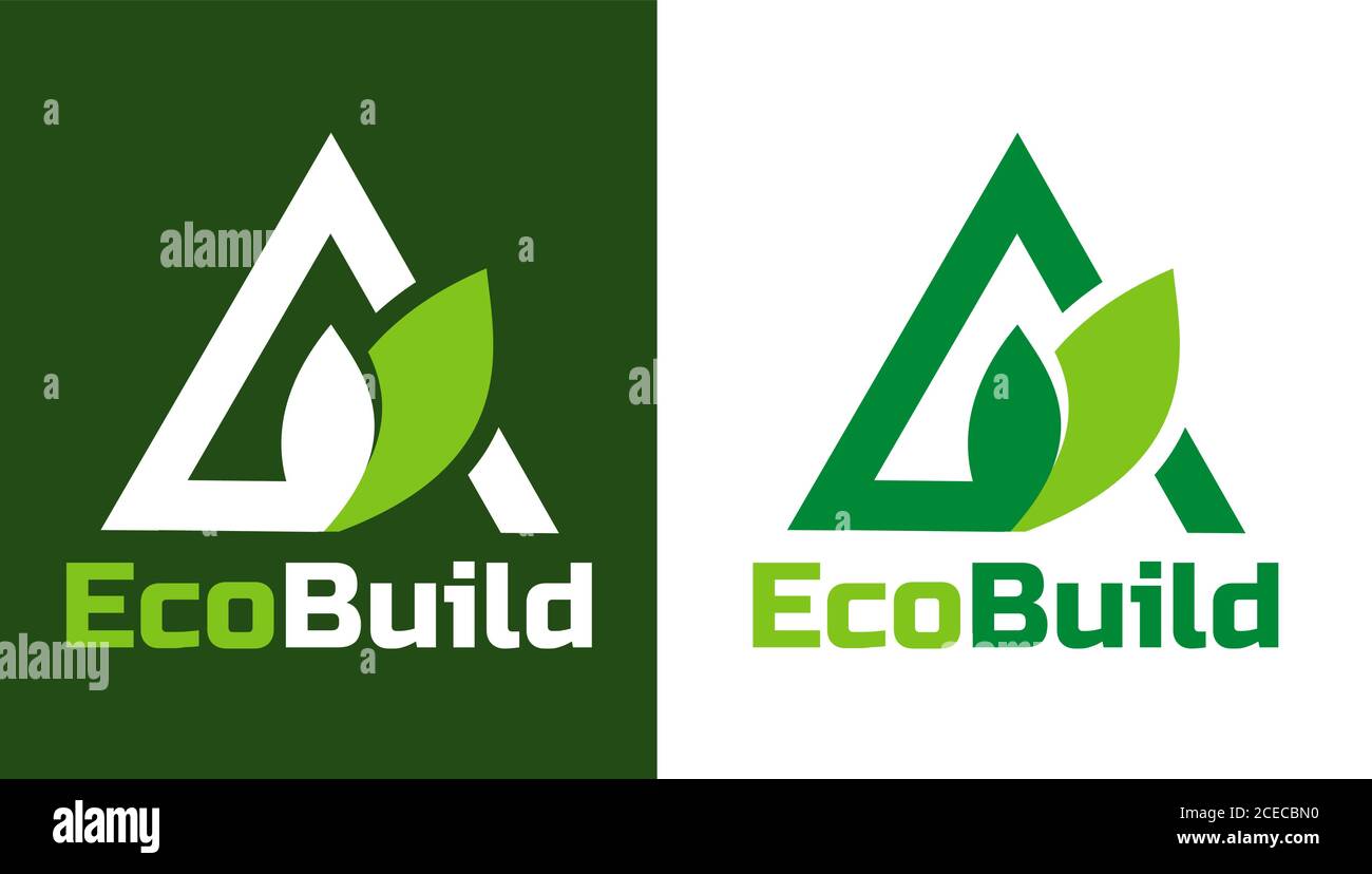 Logo et symboles de la maison. Logo vecteur immobilier écologique ...