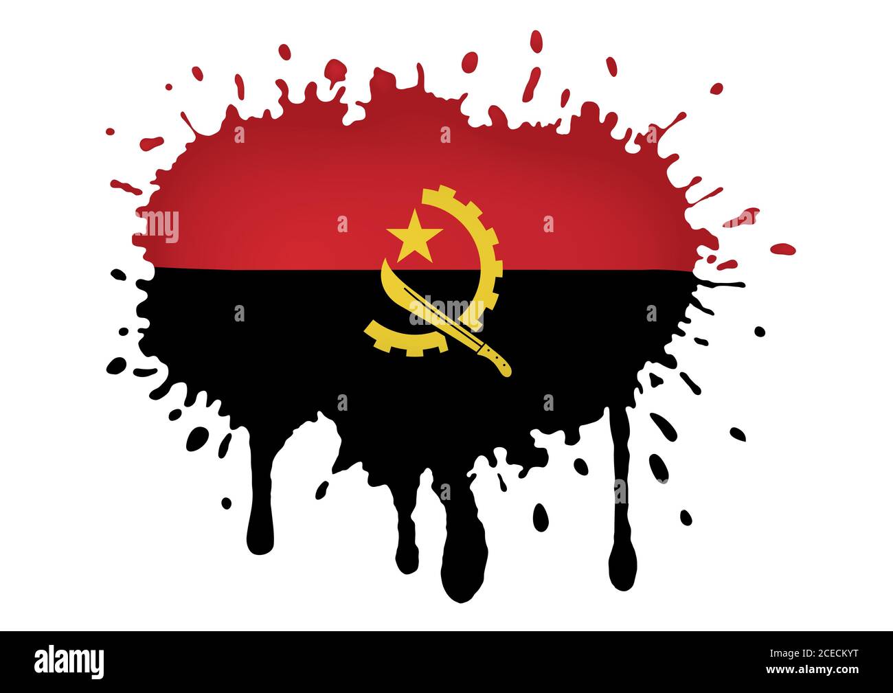 Drapeau angola drapeaux pays Banque de photographies et d’images à ...