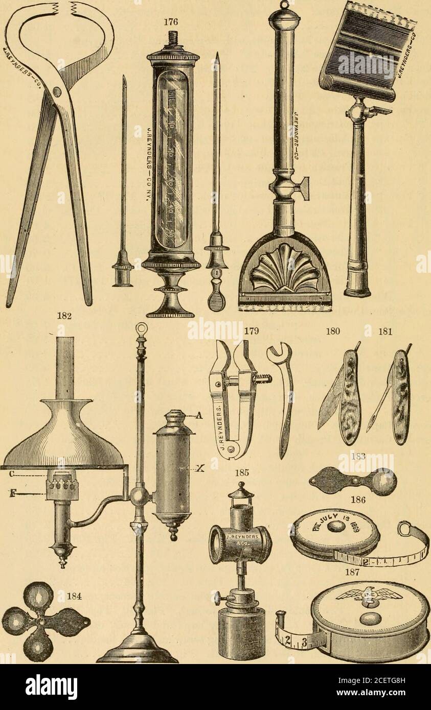 . Registre alphabétique illustré des instruments vétérinaires, des ...