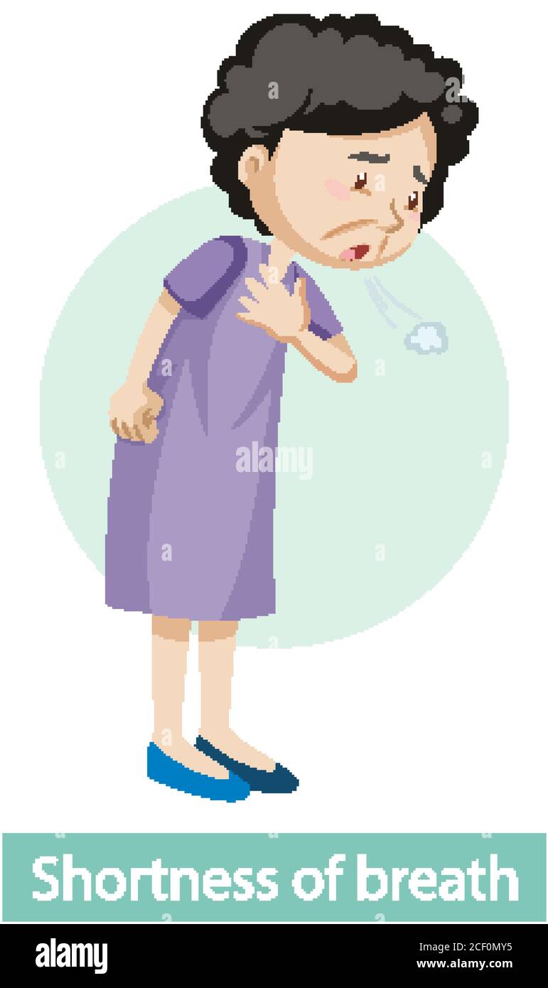 Dyspnée cartoon Banque d'images détourées - Alamy