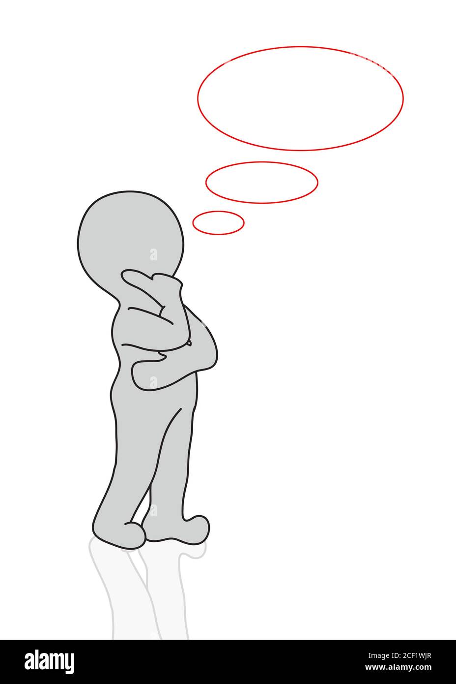 Bonhomme blanc perplexe Banque de photographies et d’images à haute ...