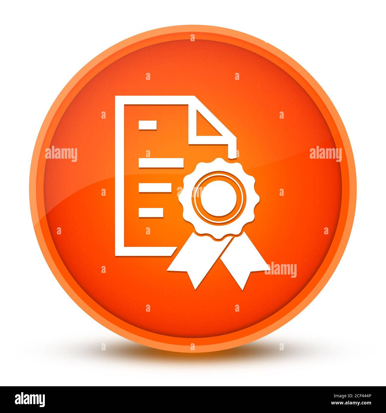 Certification icon Banque d'images détourées - Alamy
