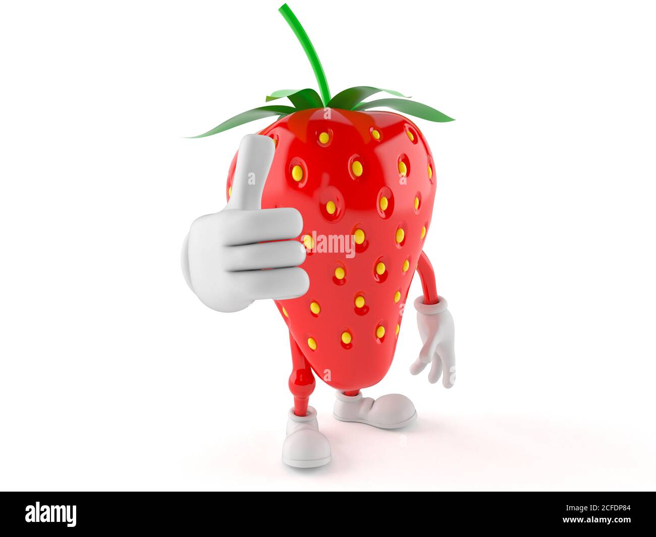 Fraise qui leve le pouce Banque d'images détourées - Alamy