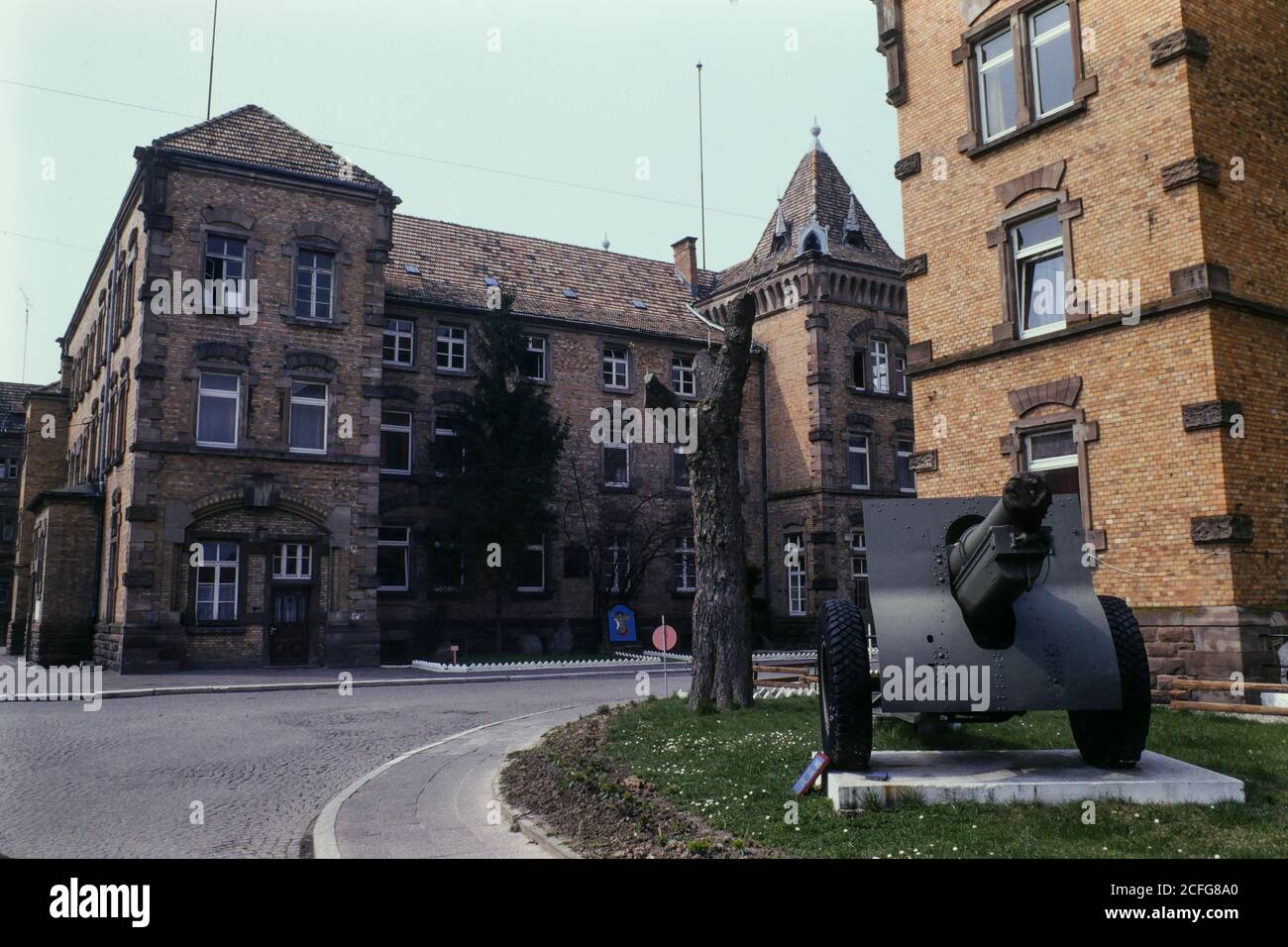 Caserne militaire française, Offenburg, 1980, Allemagne de l'Ouest ...