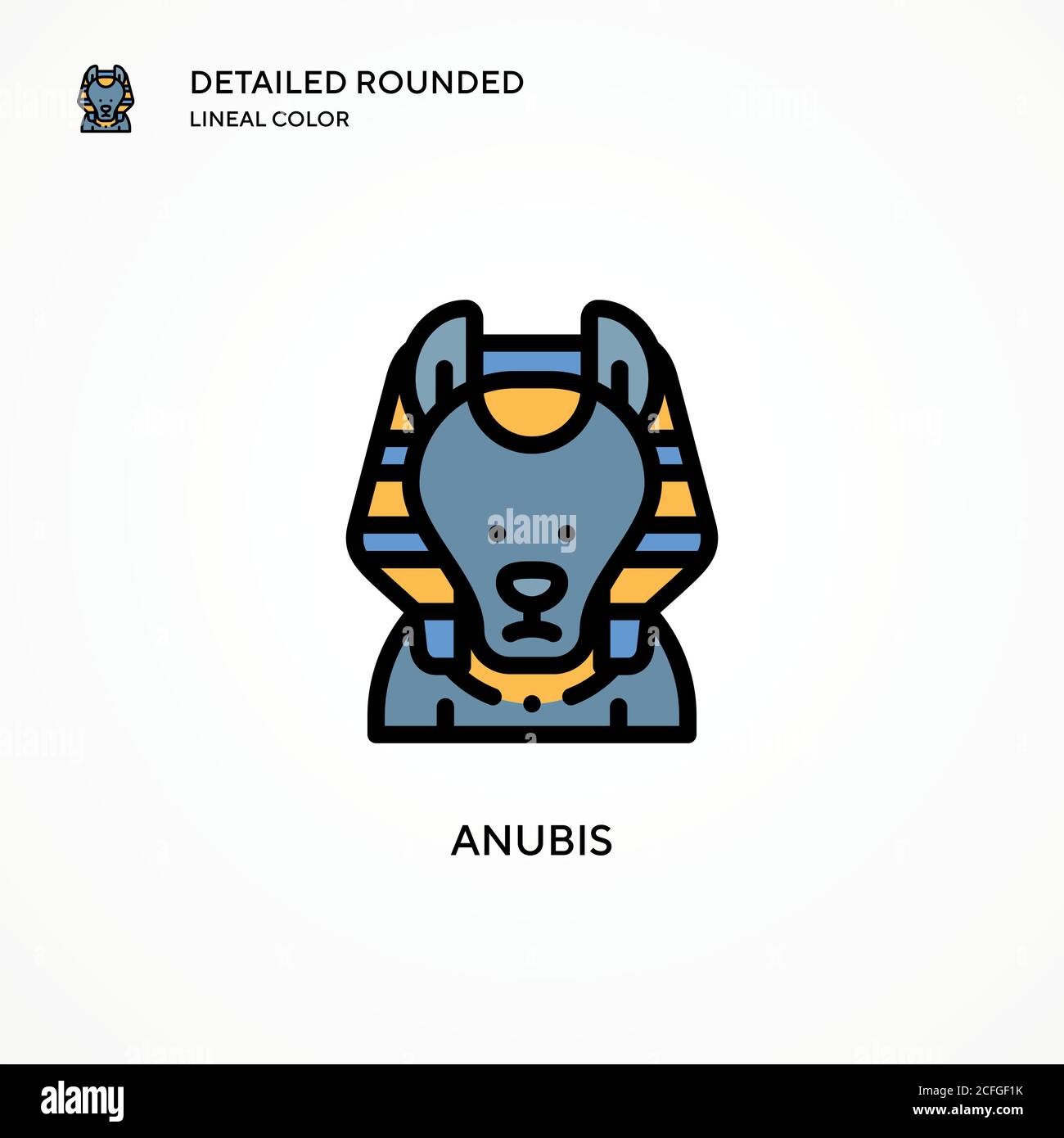 Icône de vecteur Anubis. Concepts modernes d'illustration vectorielle ...
