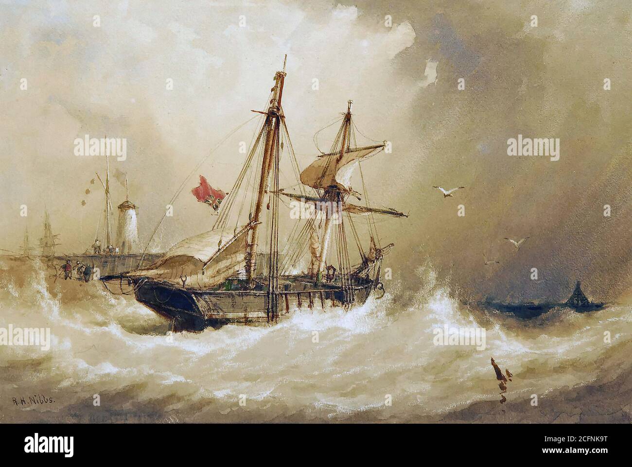 Brigantine 19th century Banque de photographies et d’images à haute ...