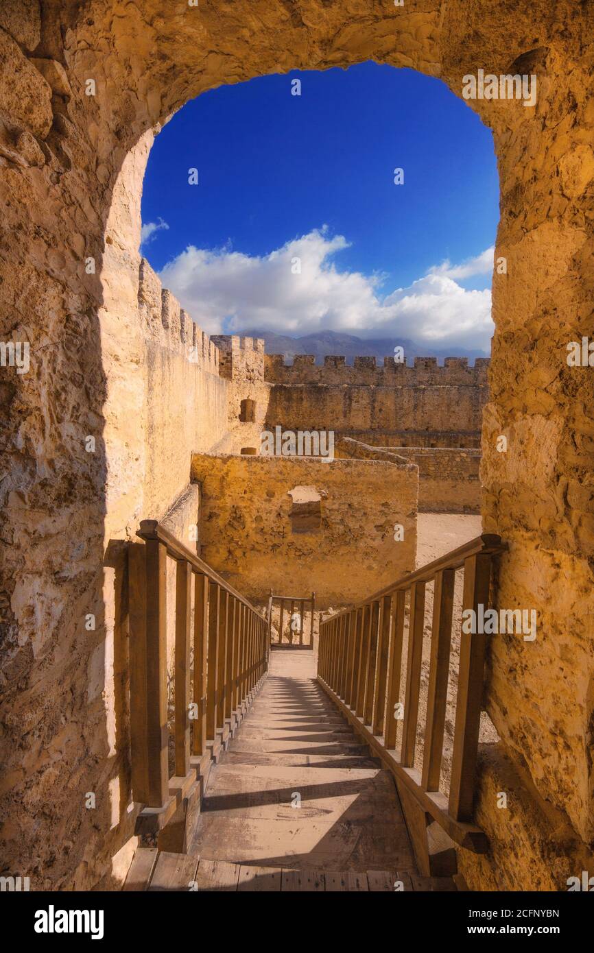 Frangokastello Fort Crete Banque d'image et photos - Alamy