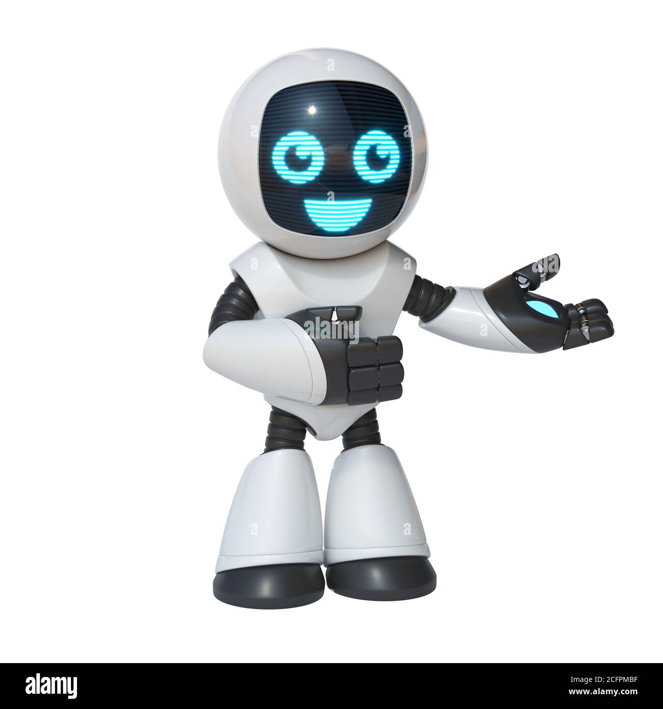 Robot mignon isolé Banque de photographies et d’images à haute ...