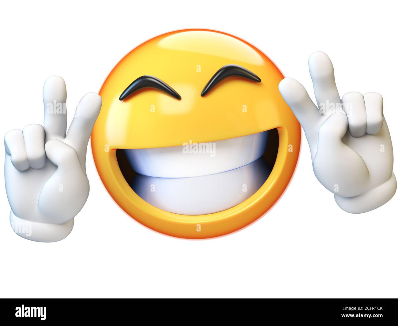 Smiley emoticon facial expression joy Banque de photographies et d ...