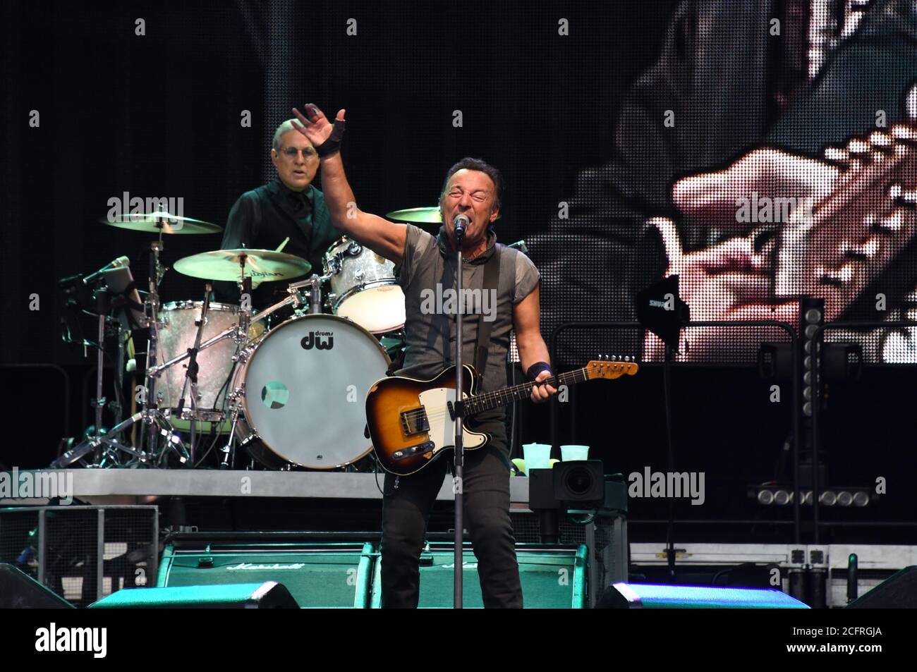 Bruce springsteen et le groupe de e street Banque de photographies et d ...