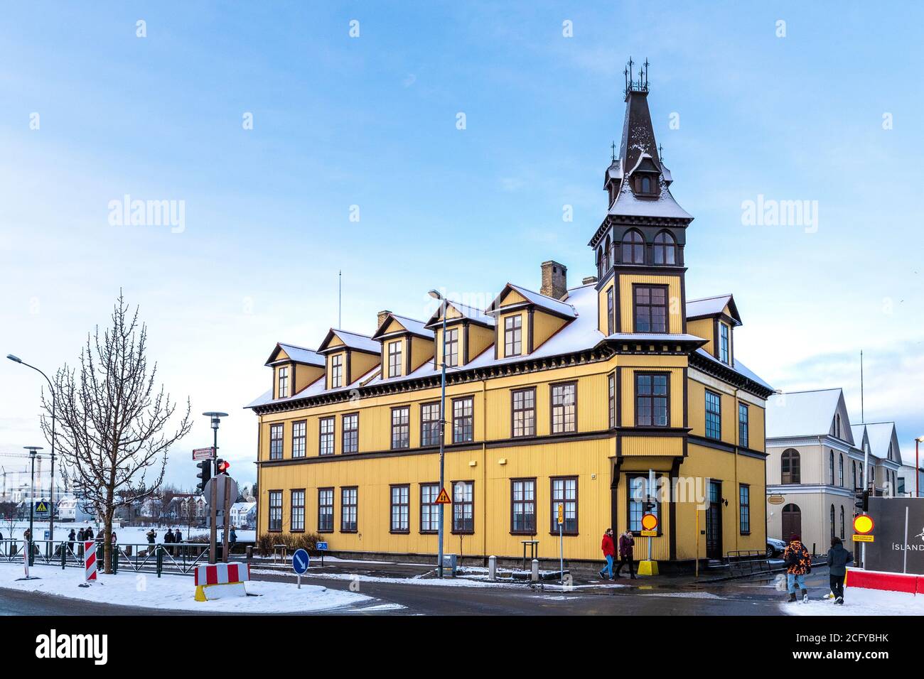 Rue dans le centre ville de reykjavik Banque de photographies et d ...