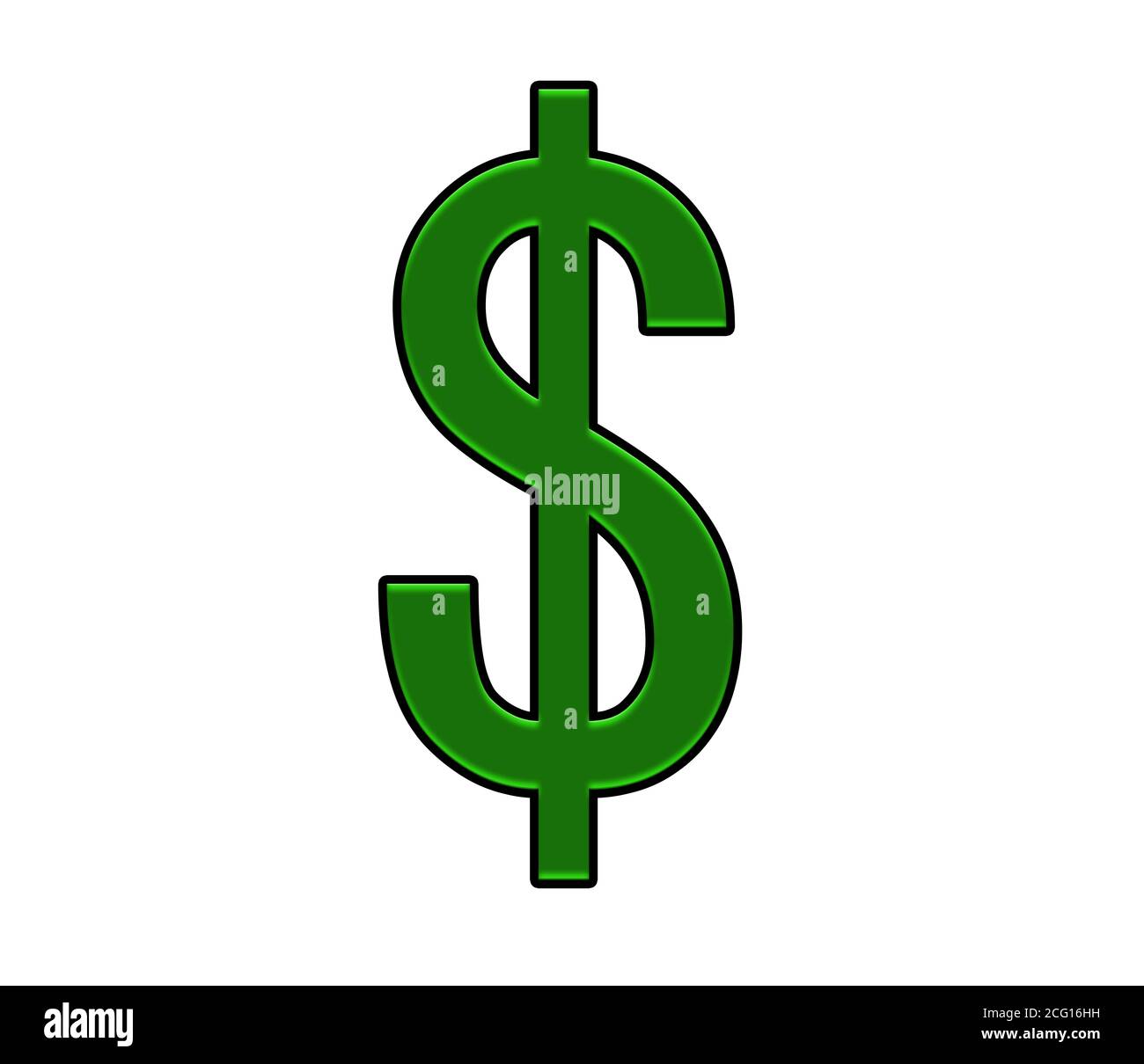 Dollar signe argent. Marché, cupidité. Une illustration d'argent et d ...