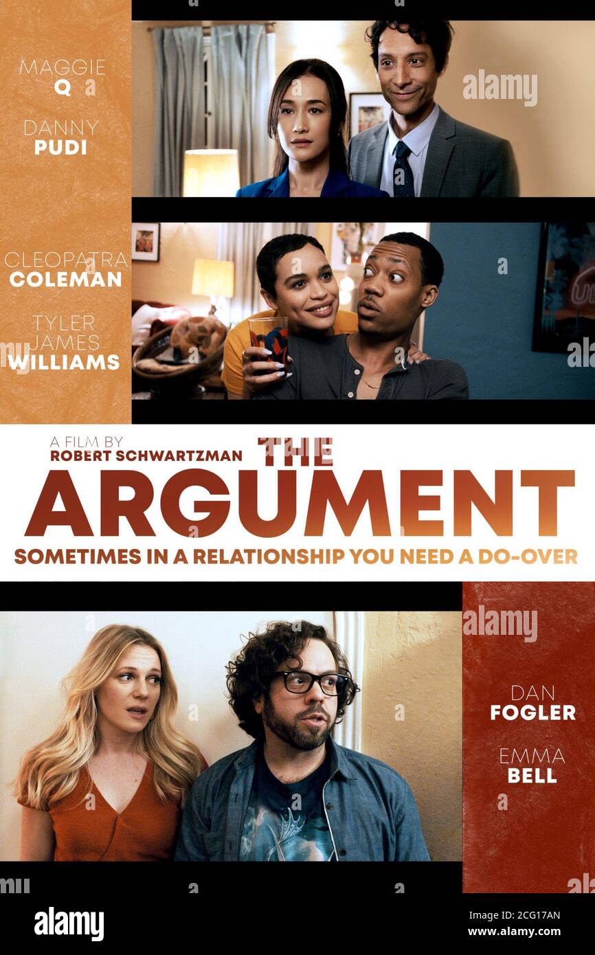 L'ARGUMENT, l'affiche, les couples du haut: Maggie Q, Danny Pudi ...
