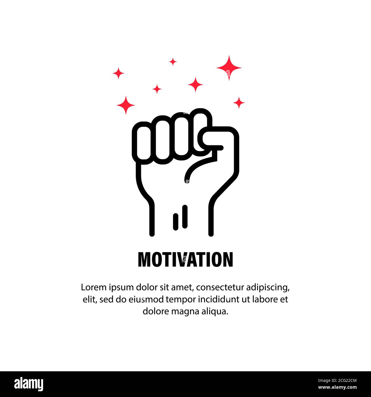Icone motivation Banque d'images vectorielles - Alamy